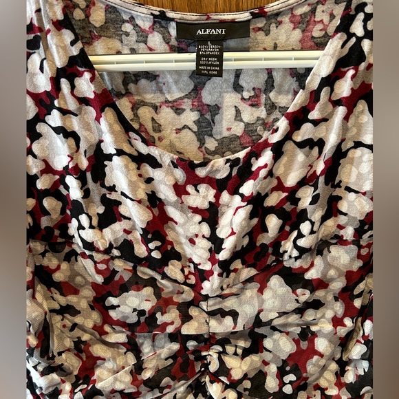 Alfani | Tops | Womens Alfani Dressy Tank Shell Ruched Size L Large ...